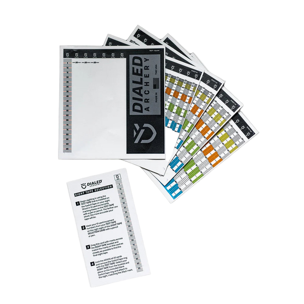 Dialed Archery - Sight Tape Booklet – Jim-Bows Archery Calgary